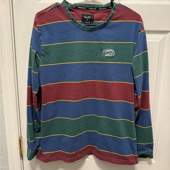 Primitive | Shirts | Primitive Skateboarding Striped Long Sleeve Tshirt ...